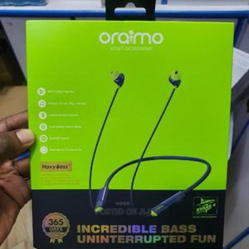oraimo Shark 4 Neckband Wireless Earphone OEB-E30D | Mukit Telecom